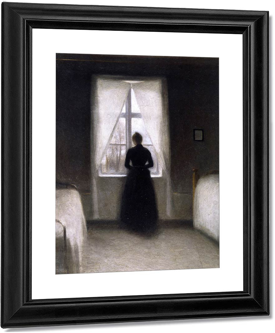 Bedroom By Vilhelm Hammershoi Art Reproduction from Cutler Miles.