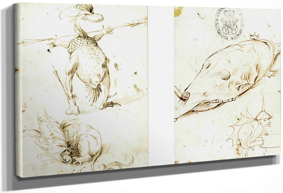 Monsters By Hieronymus Bosch Print or Oil Painting Reproduction from ...