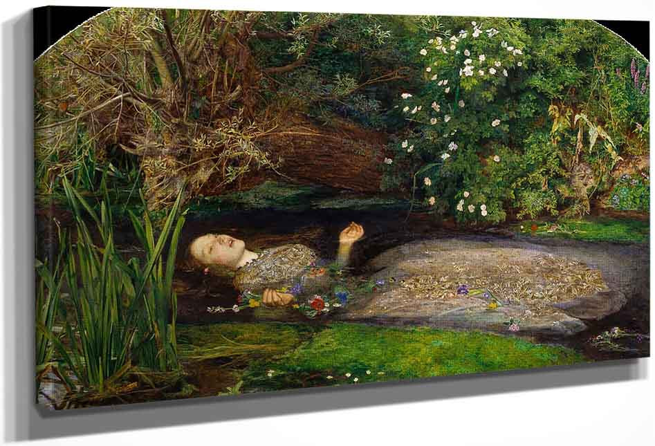 Ophelia By Sir John Everett Millais Print Or Oil Painting Reproduction