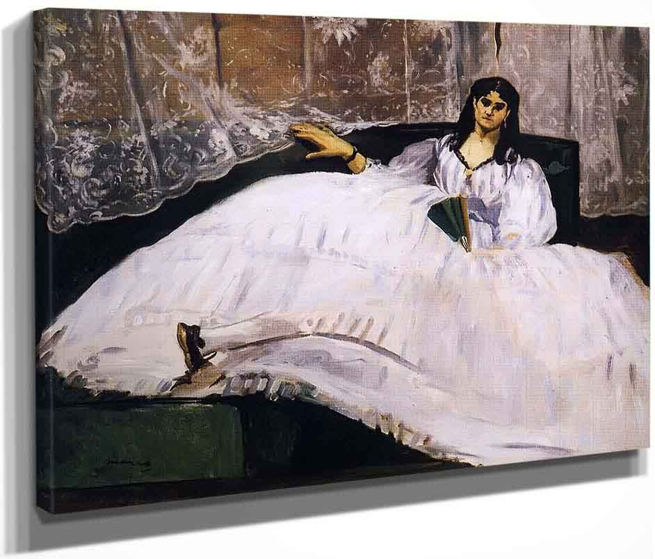 Baudelaire's Mistress, Reclining By Edouard Manet Print or Painting ...