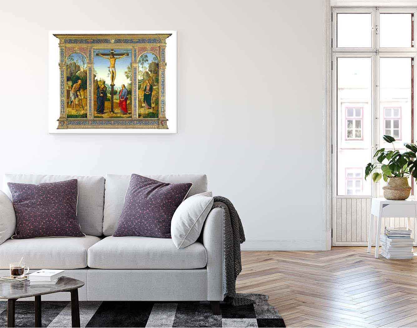 The Galitzin Triptych By Pietro Perugino By Pietro Perugino Print or ...