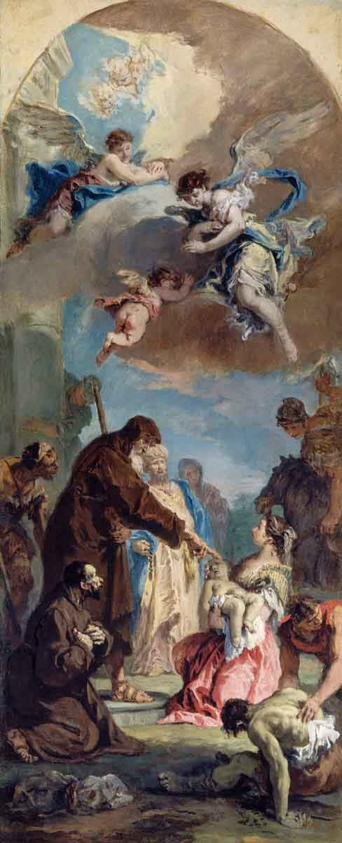 Apotheosis Of A Saint By Sebastiano Ricci Art Reproduction from Cutler ...