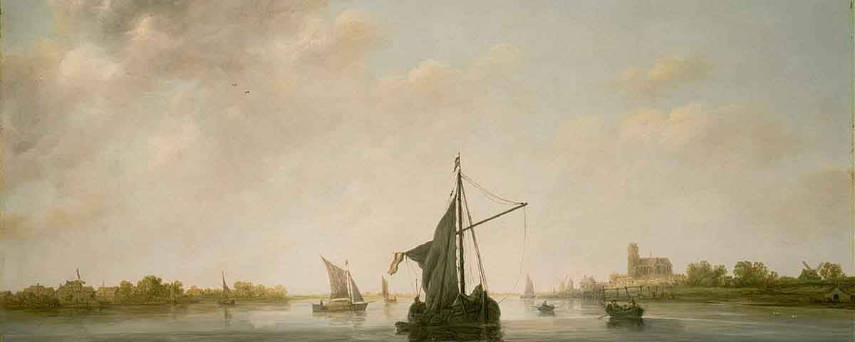 A View Of The Maas At Dordrecht By Aelbert Cuyp By Aelbert Cuyp Art ...
