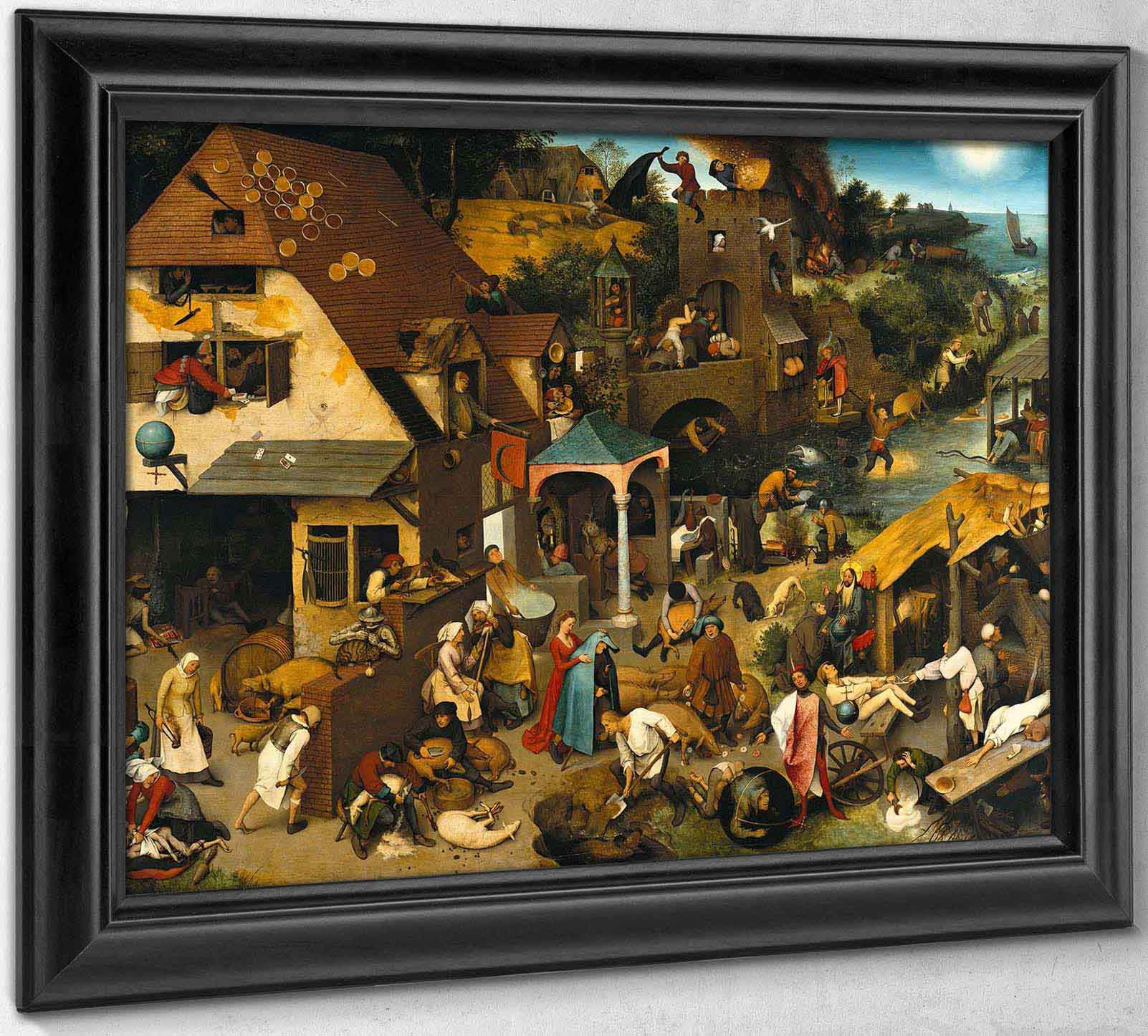 Netherlandish Proverbs by Pieter Bruegel The Elder