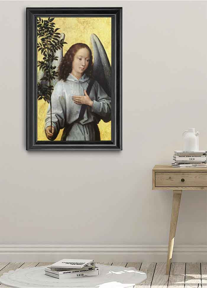 Angel Holding An Olive Branch Hans Memling