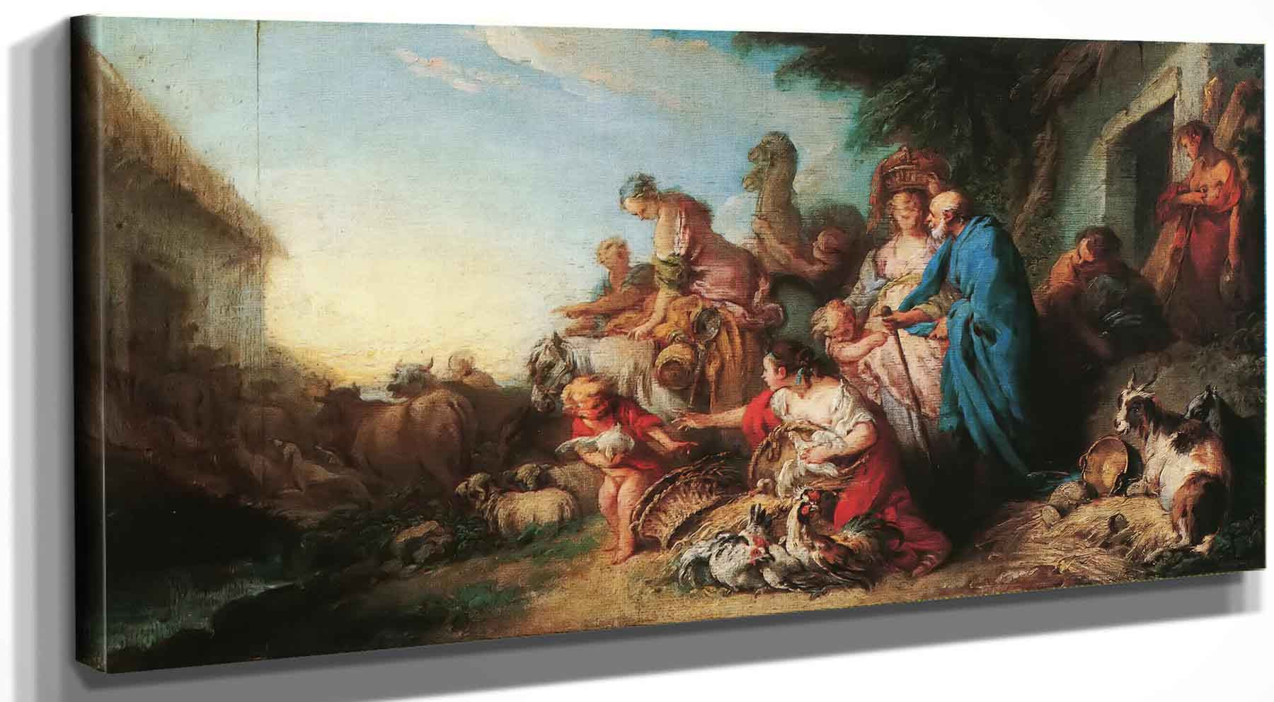 Noah Entering The Ark Francis Boucher