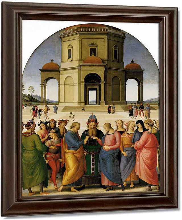 Marriage Of The Virgin By Pietro Perugino By Pietro Perugino Art ...