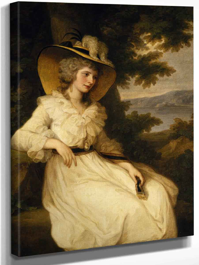 Portrait Of Lady Elizabeth Foster By Angelica Kauffmann Art ...