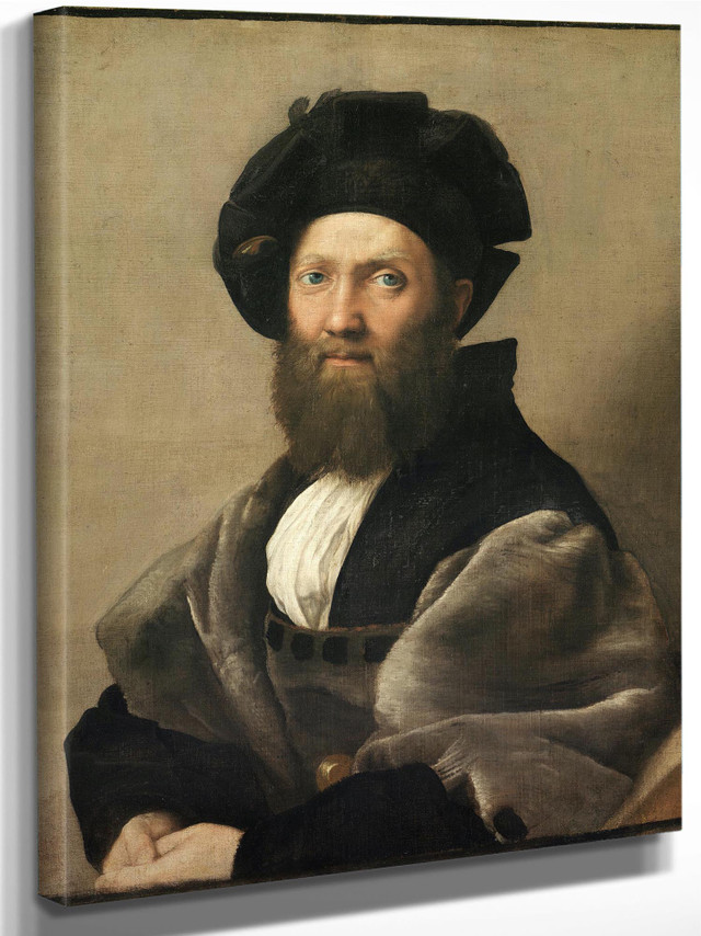 Portrait Of Baldassare Castiglione By Raphael Sanzio