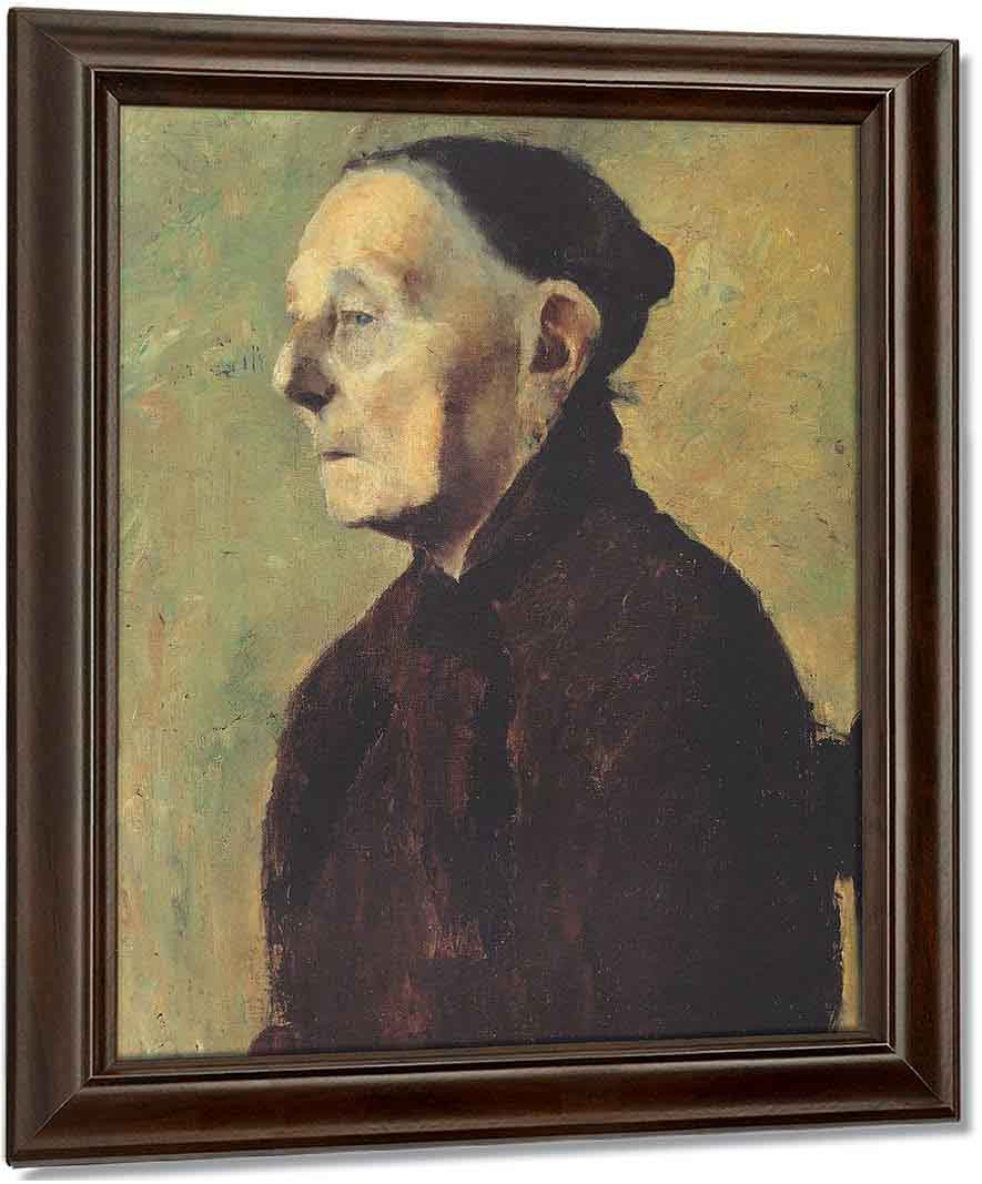 Old Woman In Profile By Paula Modersohn Becker Art Reproduction from ...