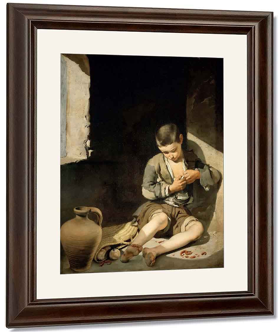 Young Boys Playing Dice By Bartolome Esteban Murillo Art Reproduction ...