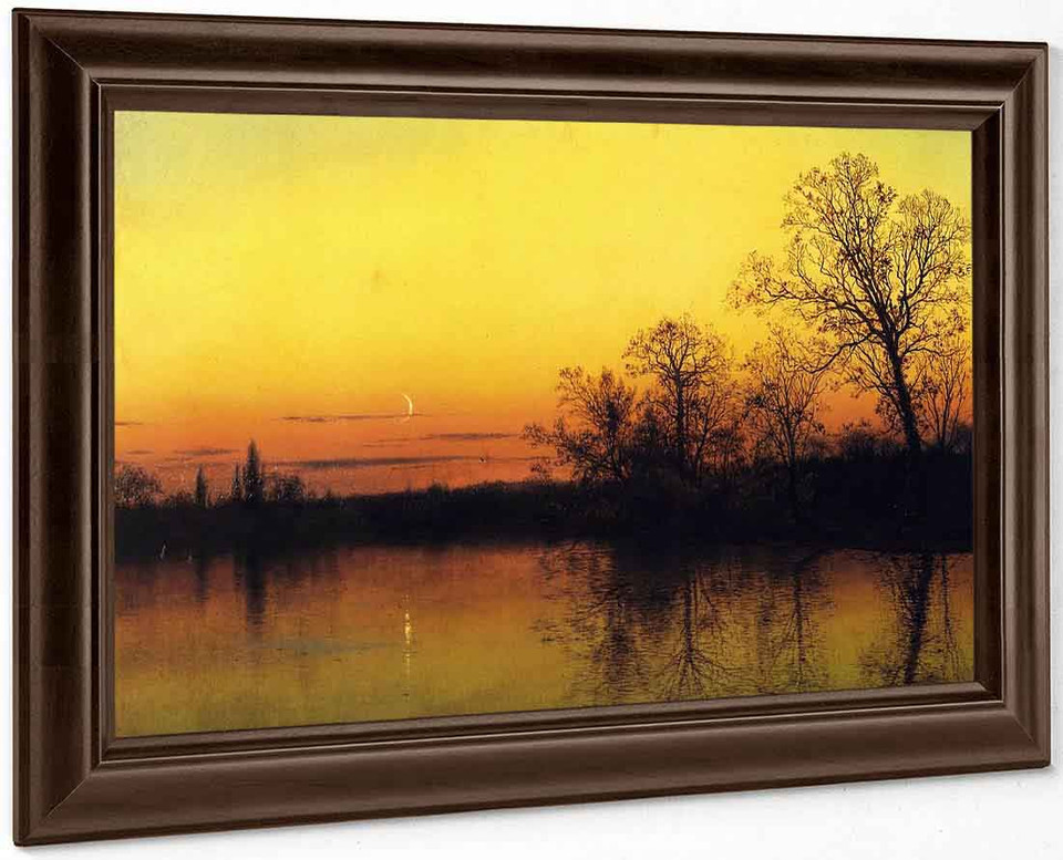 Twilight On The Passaic By Louis Remy Mignot Print or Oil Painting ...