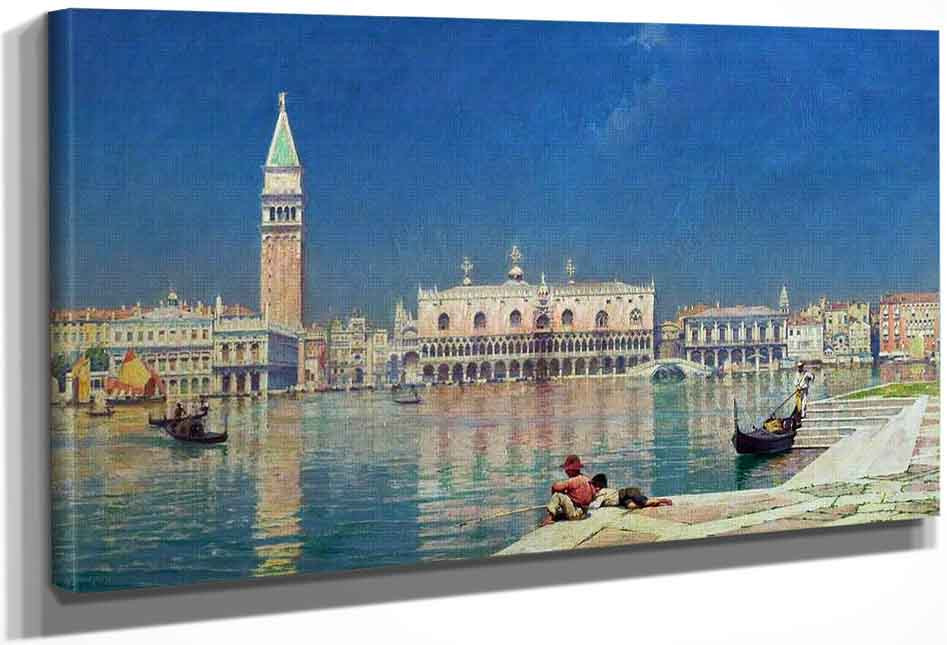 St Mark's Square, Venice By William Logsdail Print or Oil Painting ...