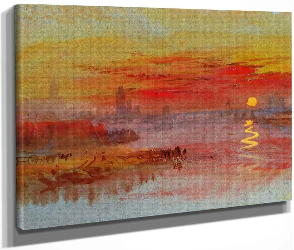 The Scarlet Sunset By Joseph Mallord William Turner Print or Painting ...