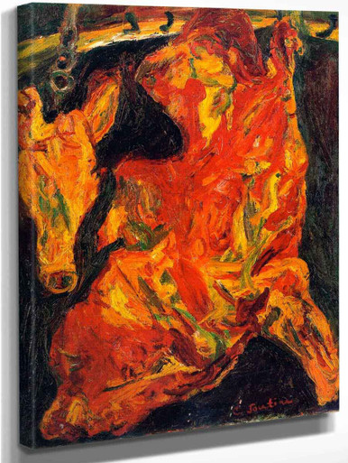 Side Of Beef And Calf's Head By Chaim Soutine Art Reproduction from ...