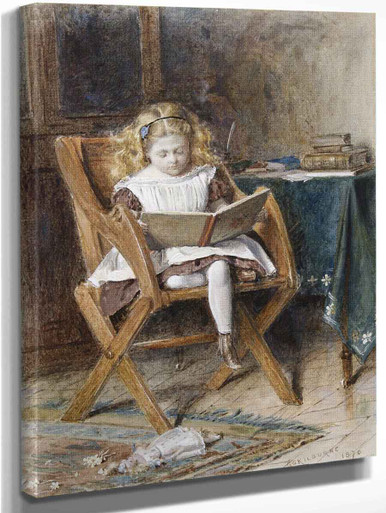 The New Book By George Goodwin Kilburne Art Reproduction from Cutler Miles.