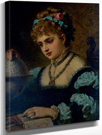 Young Lady Reading By Anton Ebert Art Reproduction from Cutler Miles.