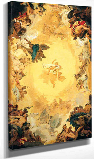 Apollo And The Continents 1 By Giovanni Battista Tiepolo Print or ...