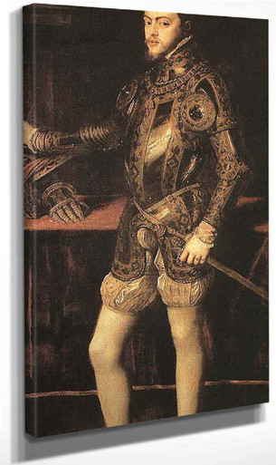 King Philip Ii By Titian Print or Painting Reproduction