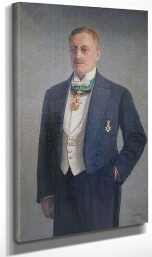 Portrait Of Jonn O. Nilson By Johan Krouthen Print or Painting Reproduction