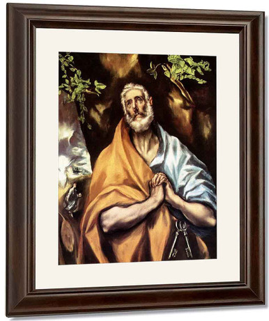 St Peter In Penitence By El Greco Reproduction