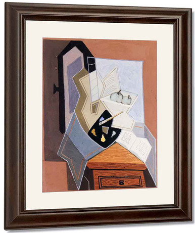 Still Life At The Open Window By Juan Gris Reproduction