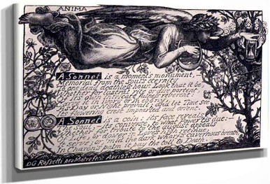 A Sonnet By Dante Gabriel Rossetti Print or Oil Painting Reproduction ...