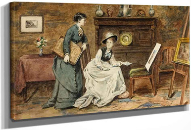 Choosing The Pictures By George Goodwin Kilburne Print or Oil Painting ...