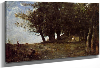 Moonlit Landscape 1 By Jean Baptiste Camille Corot Print or Oil ...