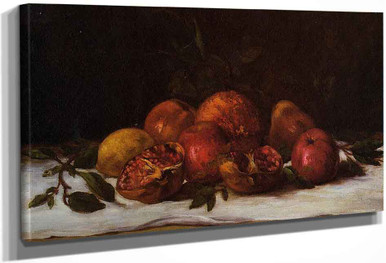 Still Life By Gustave Courbet Print or Oil Painting Reproduction from ...