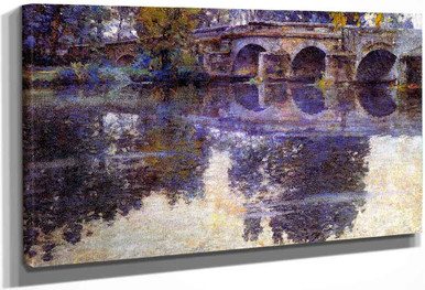 The Bridge At Grez1 By Robert Vonnoh Print or Oil Painting Reproduction ...