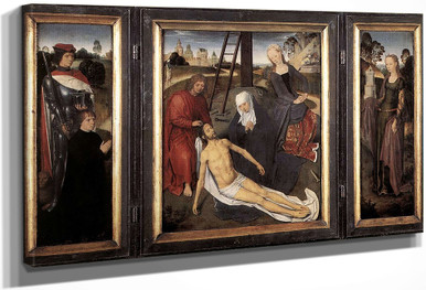Triptych Of Adriaan Reins By Hans Memling Print or Oil Painting Reproduction from Cutler Miles.