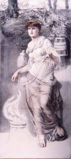 The Tangled Skein By Anthony Frederick Sandys Print or Oil Painting ...