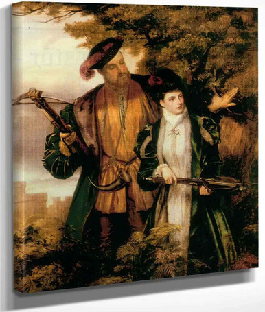 King Henry And Anne Boleyn Deer Shooting In Windsor Forest By William ...
