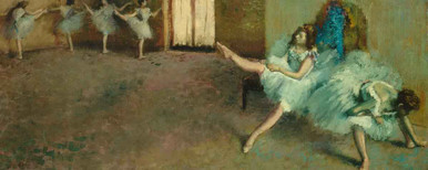 Before The Ballet By Edgar Degas Art Reproduction from Cutler Miles.