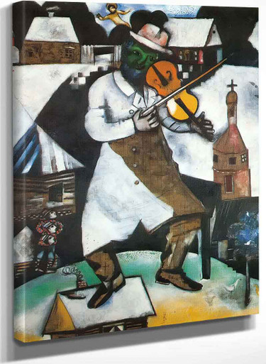 The Fiddler 1912 By Marc Chagall