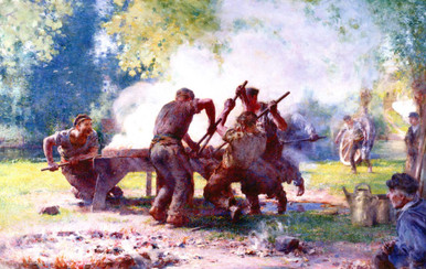 The Smiths By William Blair Bruce Print or Oil Painting Reproduction ...