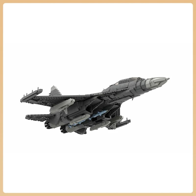 Military Series WW2 MOC Bricks J16 Electronic Fighters Soldier Missile ...