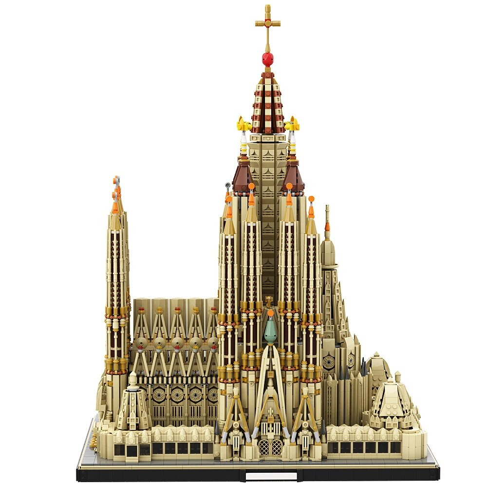Famous Medieval Architecture MOC-65795 Sagrada Familia Model Bricks Kit ...