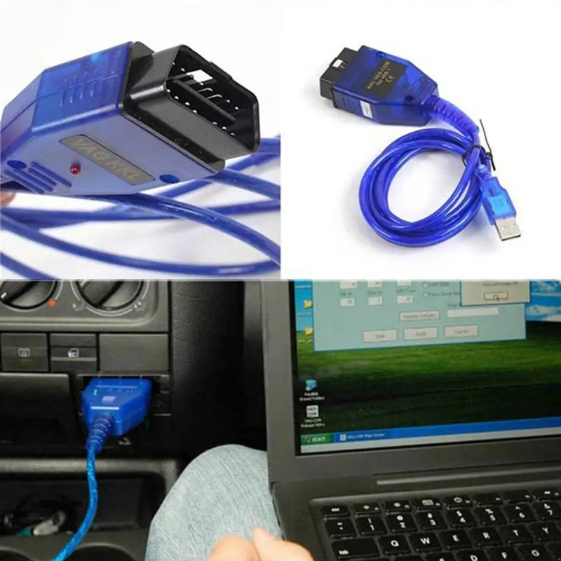 Auto OBD 2 Diagnostic Tools Audi/VW/Seat/Skoda Car Scanner Cable Vag ...