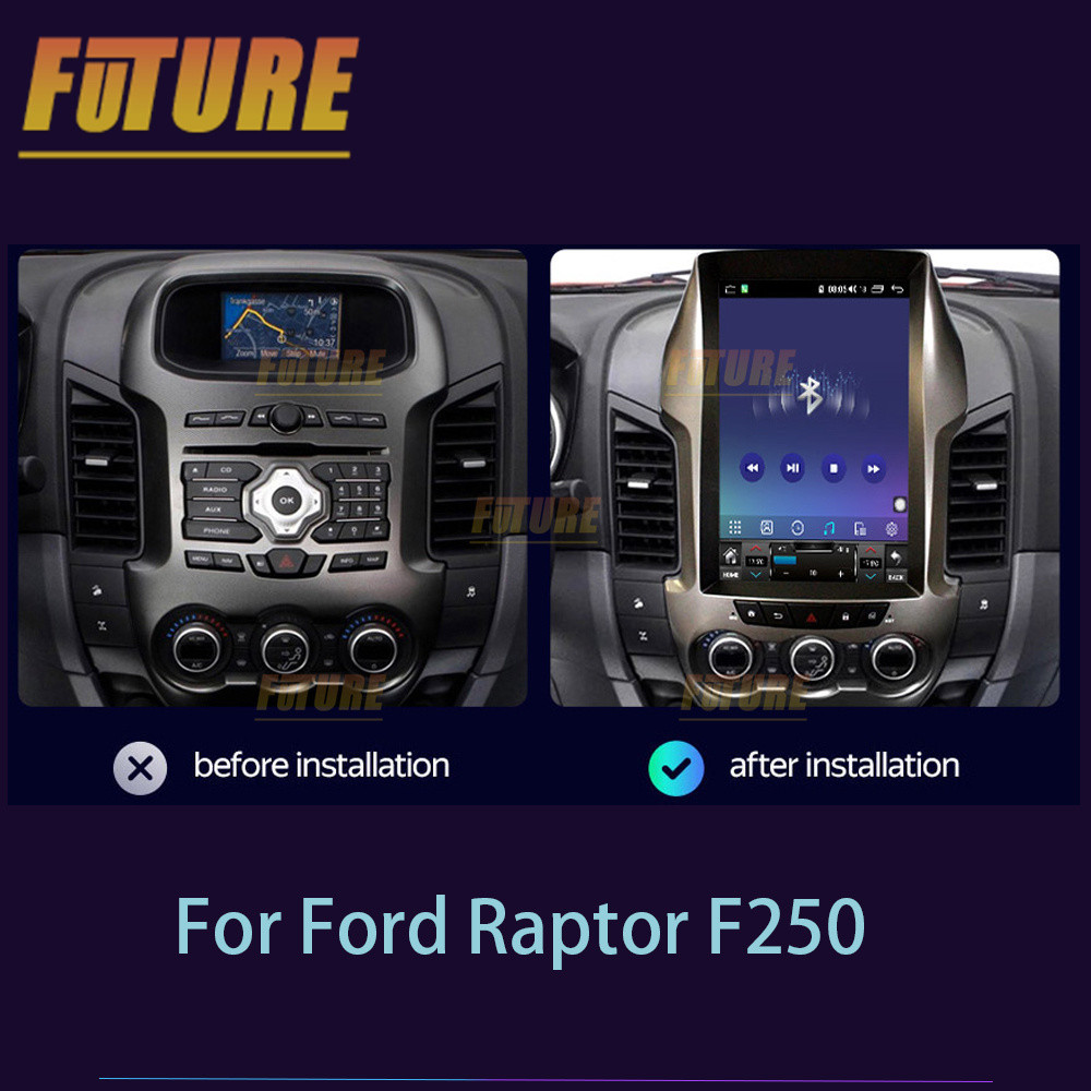 8G+256GB Android011 For Ford Ranger F250 2008-2012 All In One Car Tesla ...