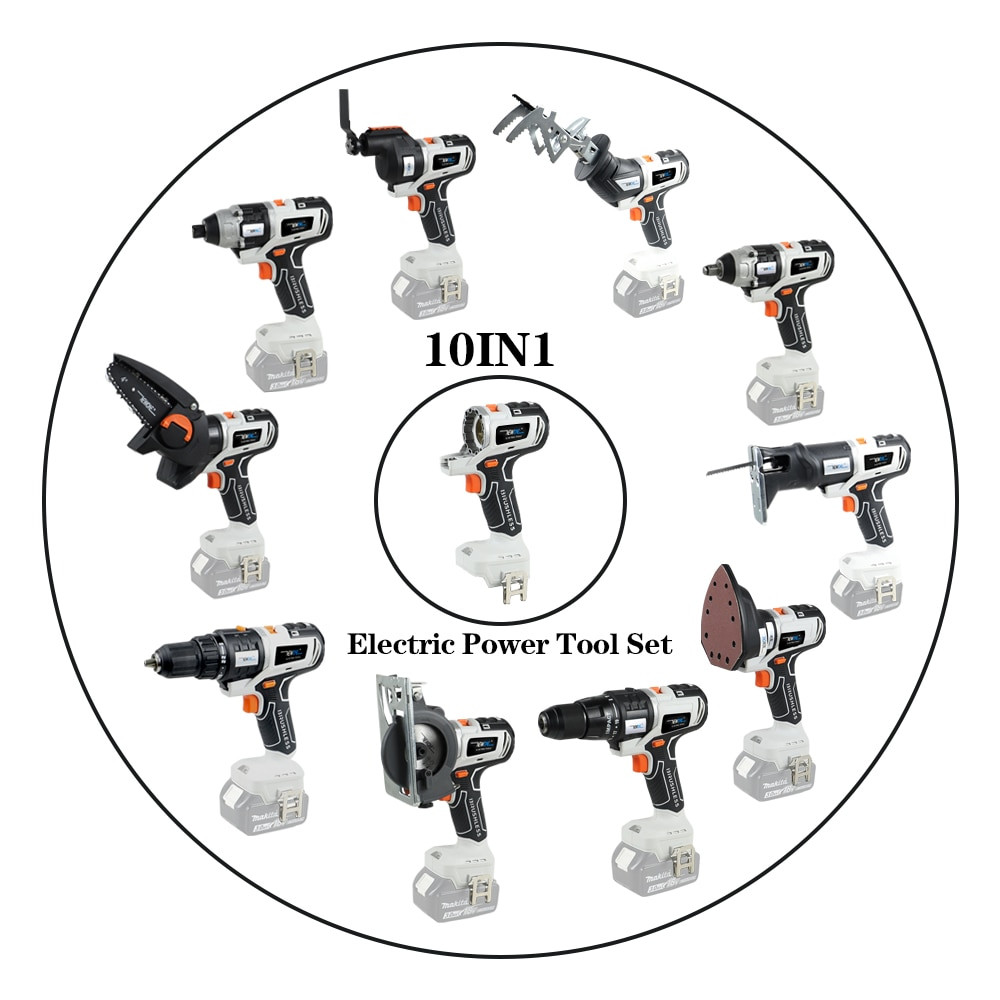 NEWONE 12-in-1 Power Tool Drill Reciprocating SAW Jig Saw Oscillating ...