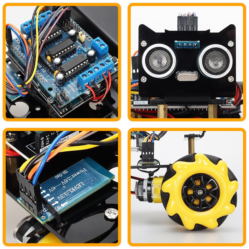 Starter Robot Car Kit For Arduino Programming Automation Robot Framework Complete Kit for ...
