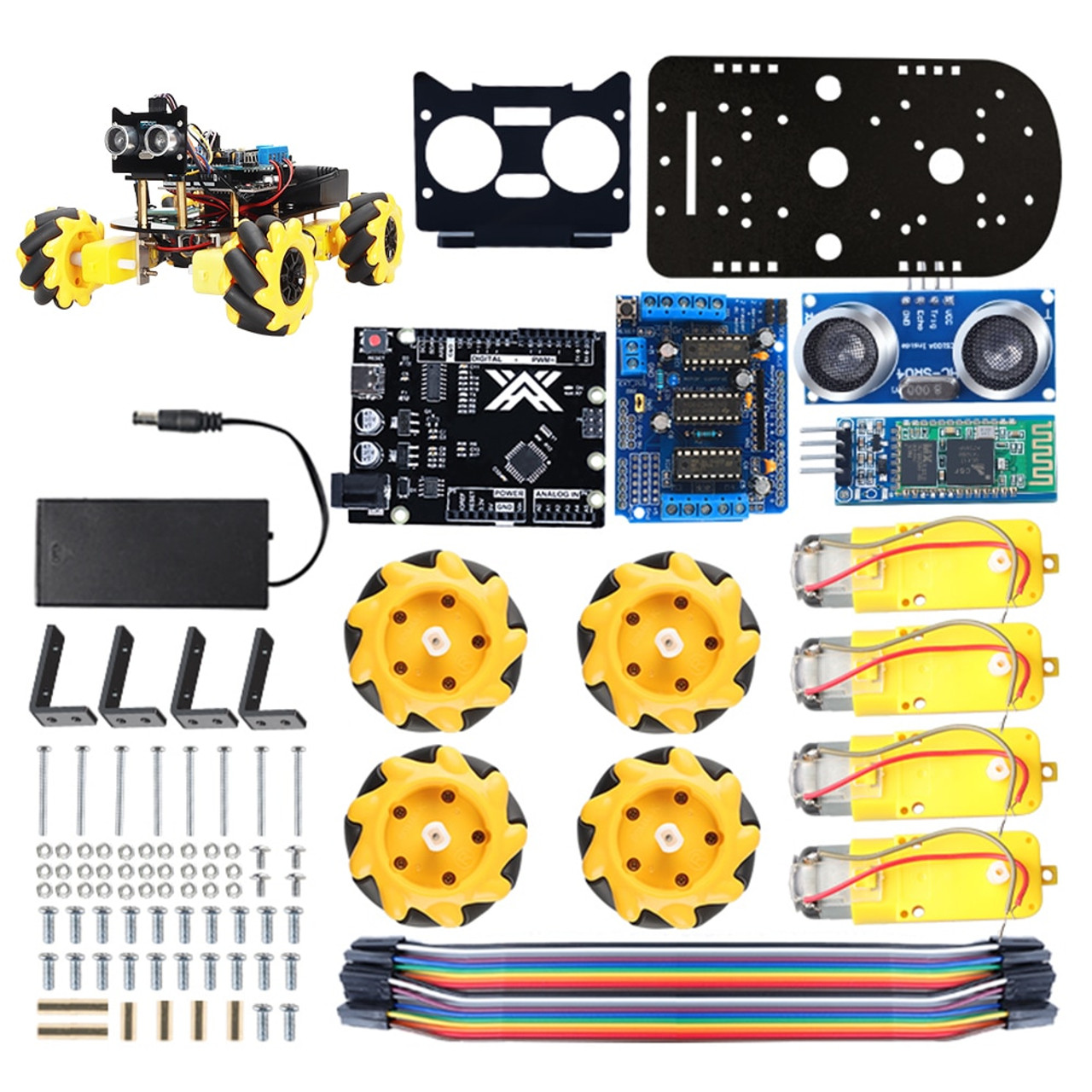 Starter Robot Car Kit For Arduino Programming Automation Robot Framework Complete Kit For