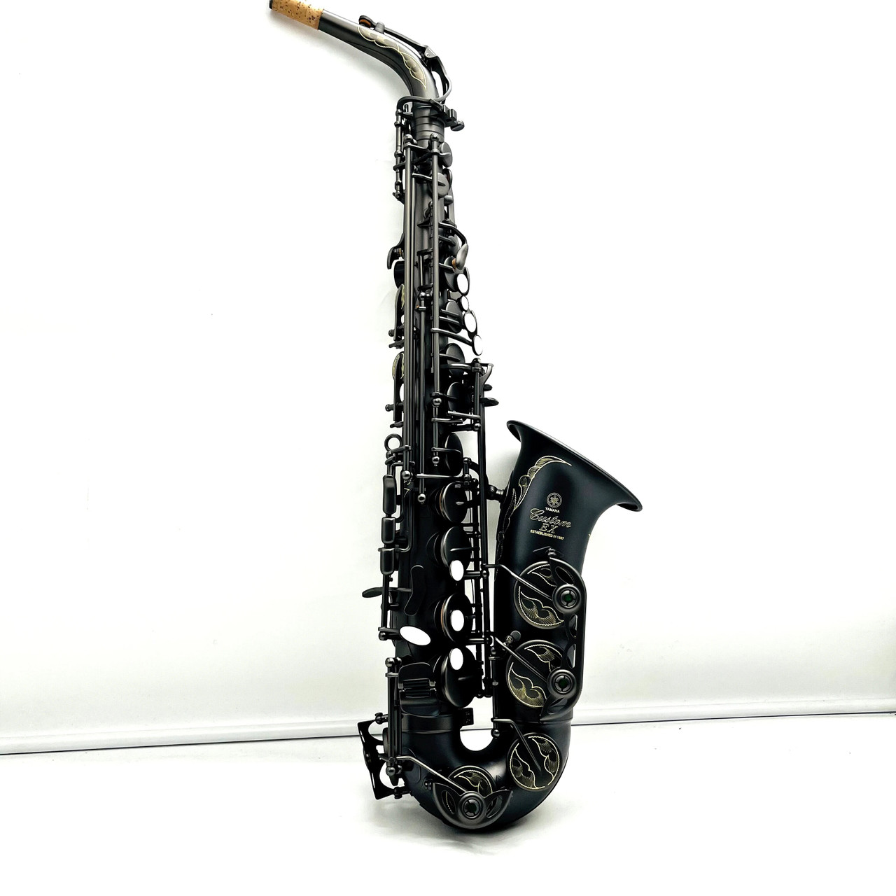 France SAS-R54 Alto Saxophone Eb Tuner Black Plated Gold Carved Body ...
