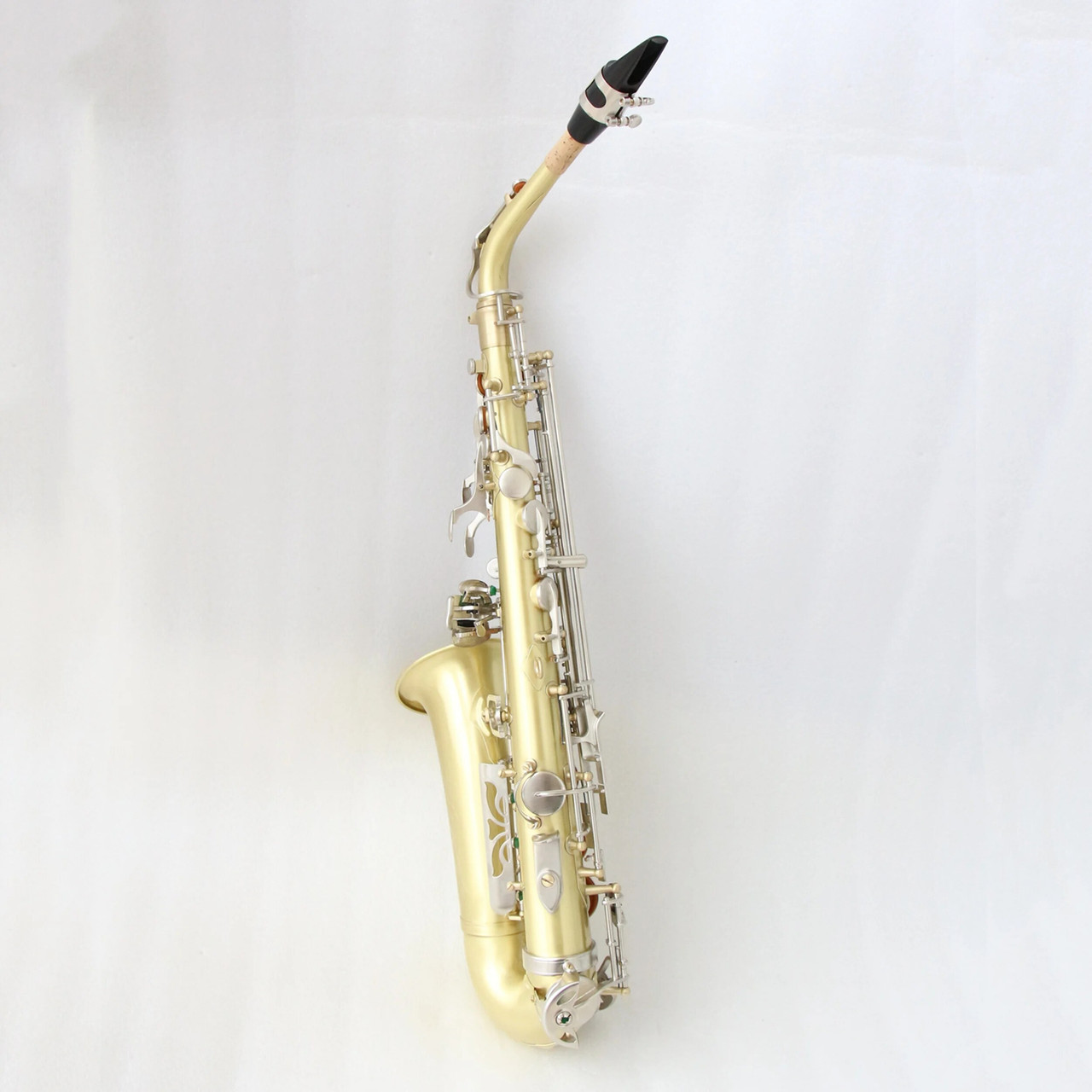 France SAS-R54 Alto Saxophone Eb Tuner Black Plated Gold Carved Body ...