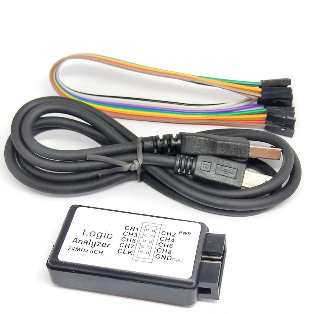 USB Logic Analyzer 24M 8CH Microcontroller ARM FPGA Debug Tool 8 ...
