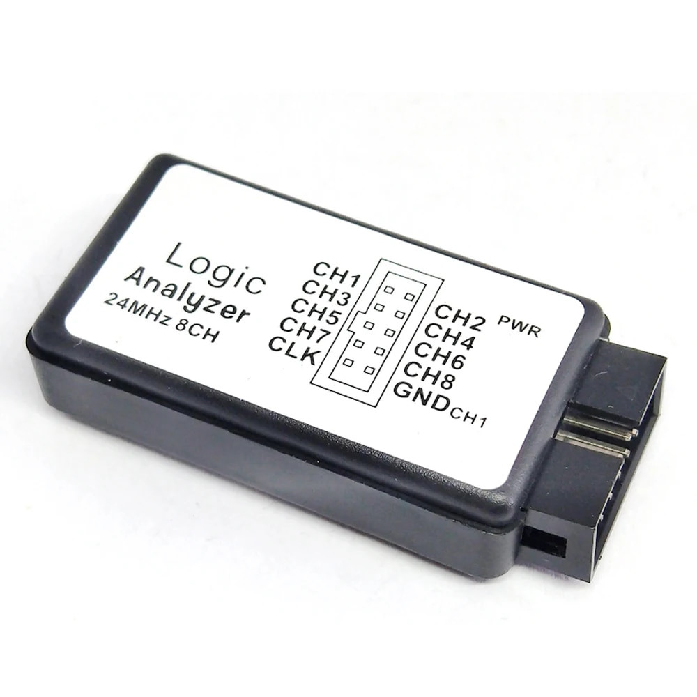 USB Logic Analyzer 24M 8CH Microcontroller ARM FPGA Debug Tool 8 Channels Can Gather at the Same ...