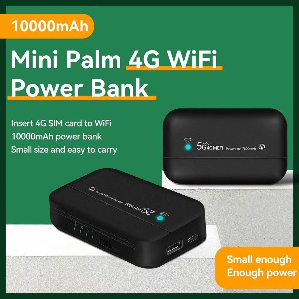 Portable WiFi Router 4G LTE WiFi Repeater 150Mbps 10000mAh Car Cottage ...
