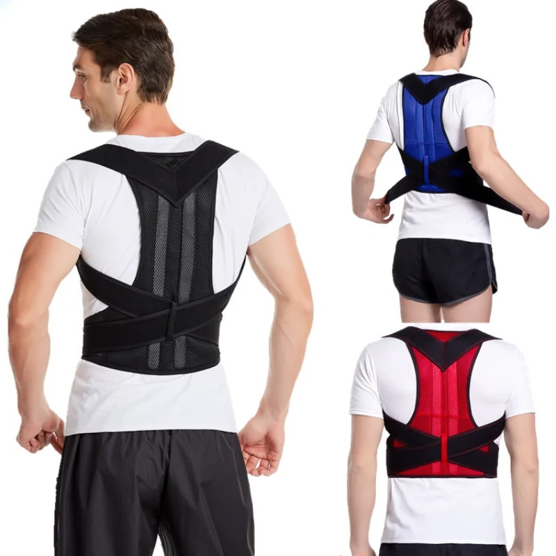 Male Female Adjustable Magnetic Posture Corrector Sports Safety Back ...